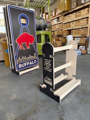 Pro Board Cornhole Stand | Queen City Yard Game Co. LLC