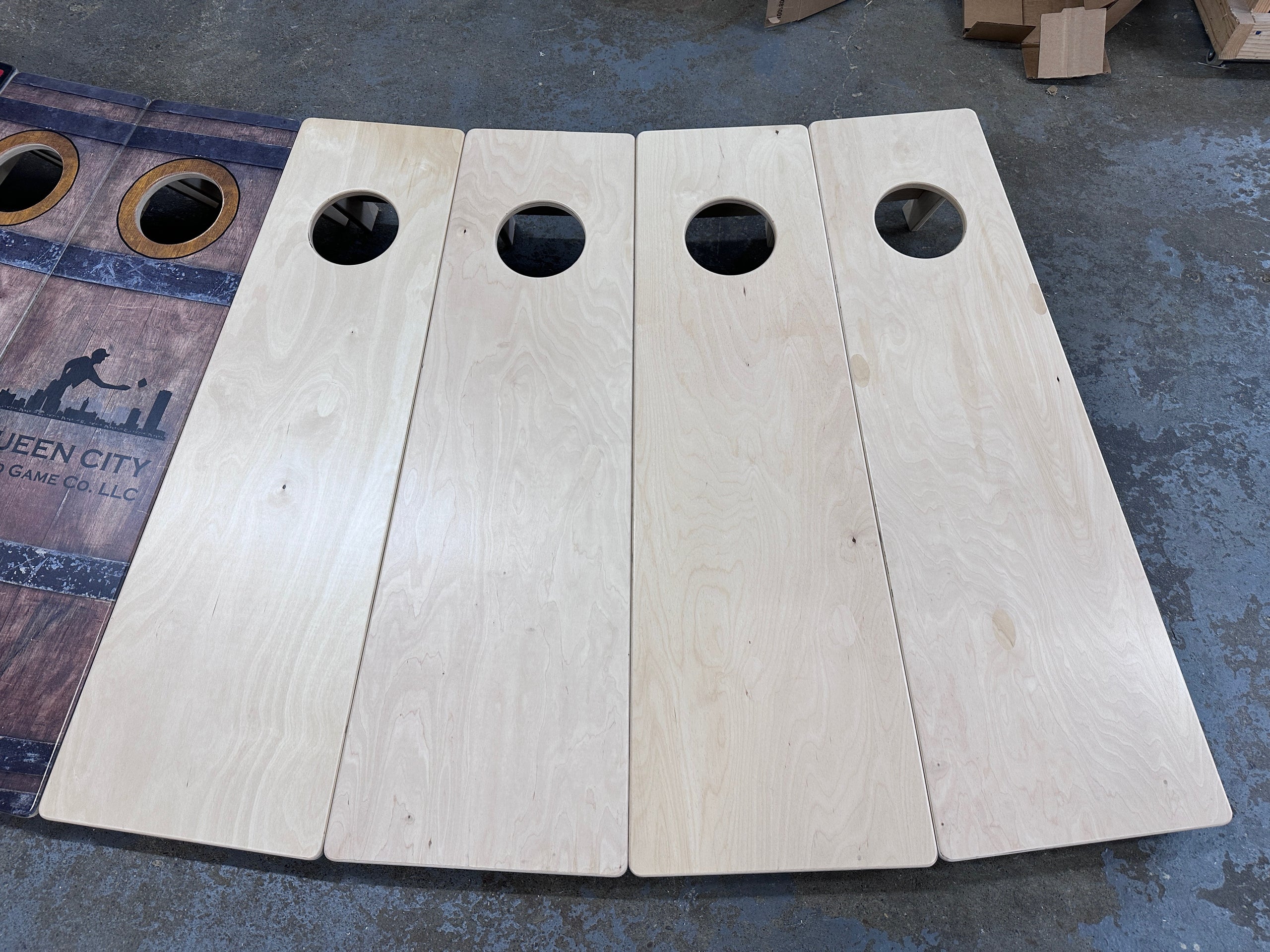 Skinny/Trainer Cornhole Board | Queen City Yard Game Co. LLC