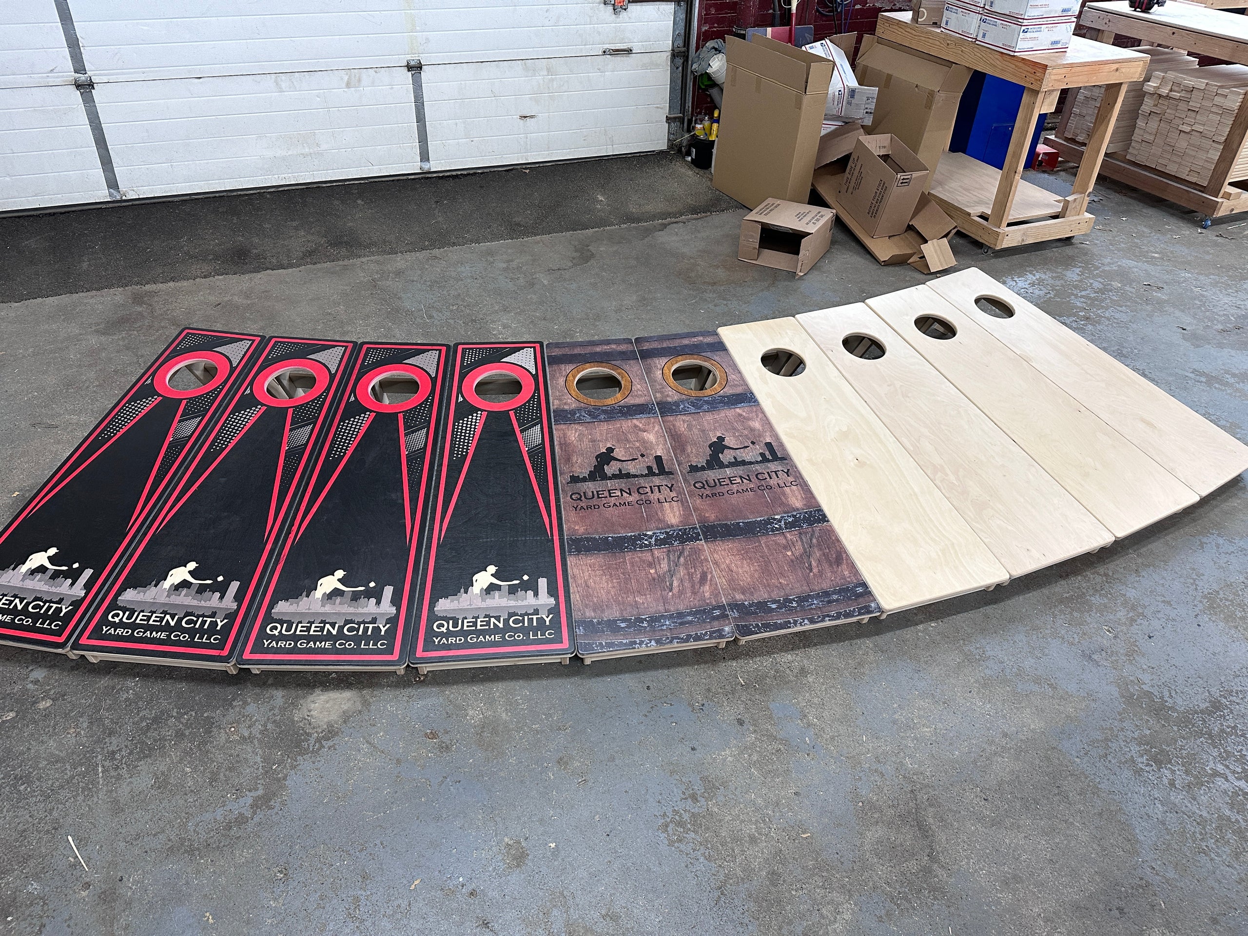 Skinny/Trainer Cornhole Board | Queen City Yard Game Co. LLC