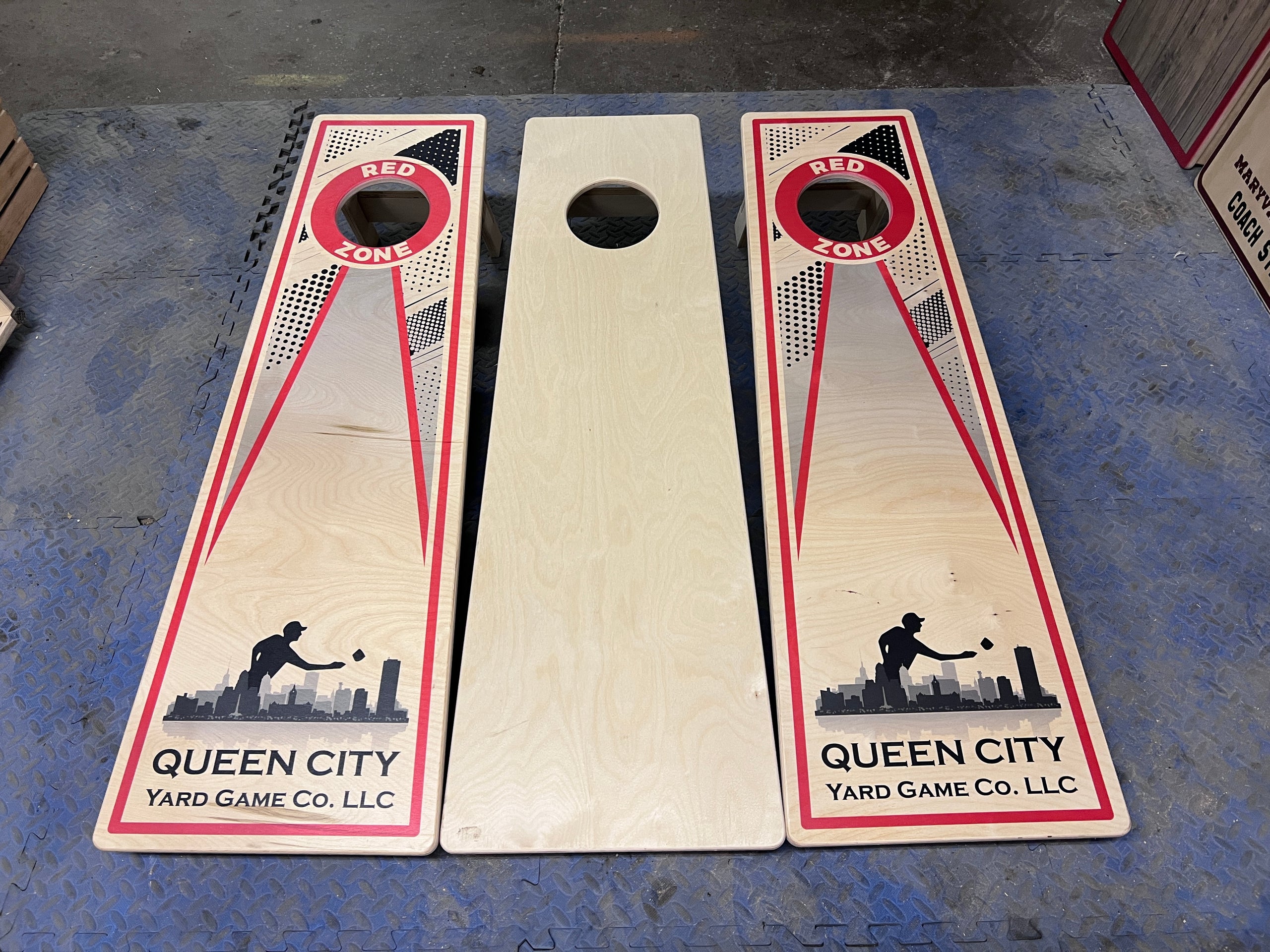 Skinny/Trainer Cornhole Board | Queen City Yard Game Co. LLC
