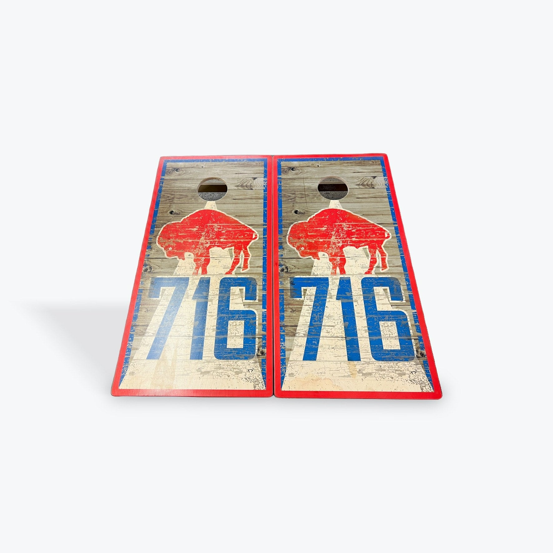 Buffalo 716 Distressed Triangle Board Set | Queen City Yard Game Co. LLC