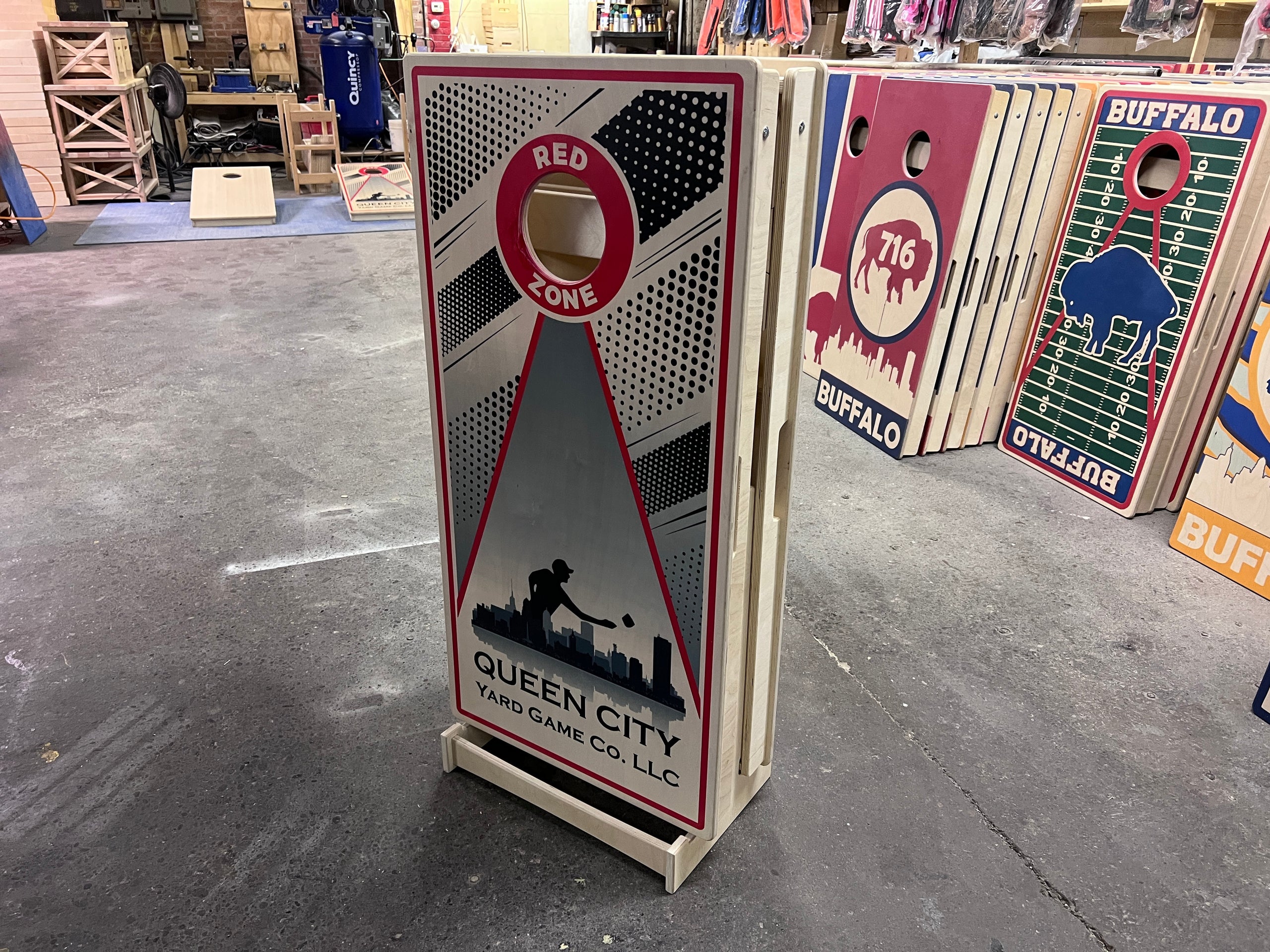 Pro Board Cornhole Stand | Queen City Yard Game Co. LLC