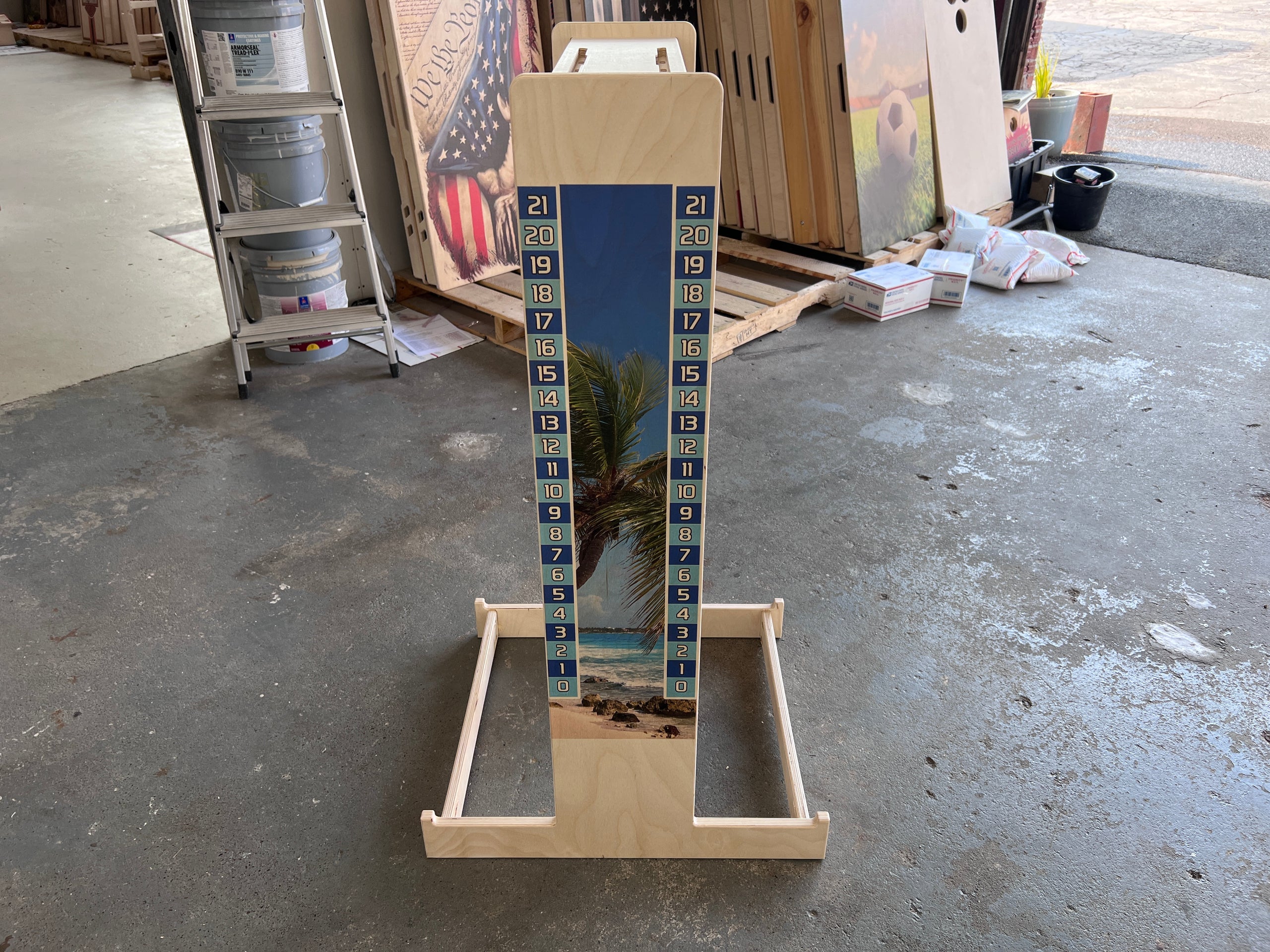 Pro Board Cornhole Stand/Scorekeeper | Queen City Yard Game Co. LLC