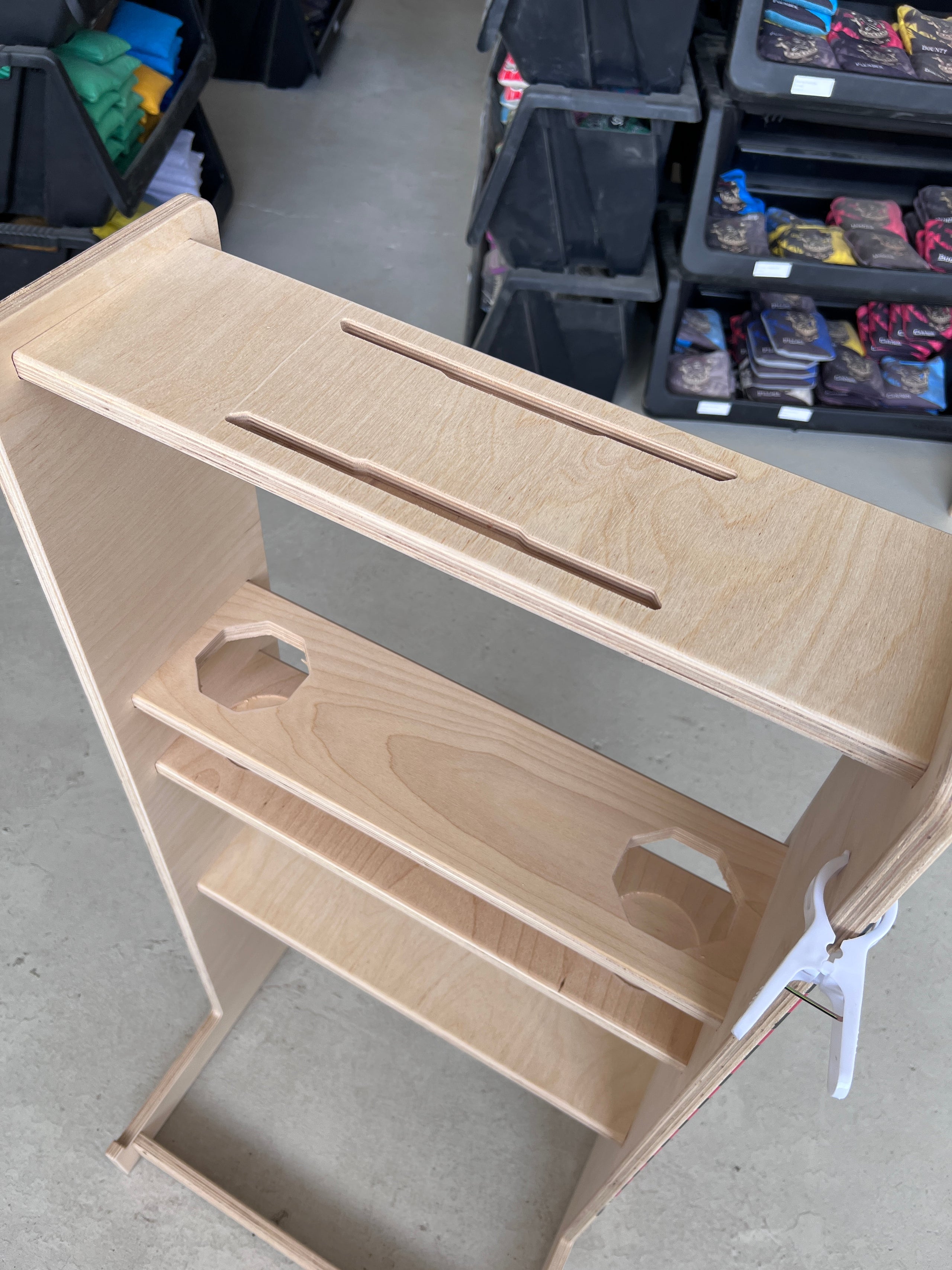 Pro Board Cornhole Stand/Scorekeeper | Queen City Yard Game Co. LLC