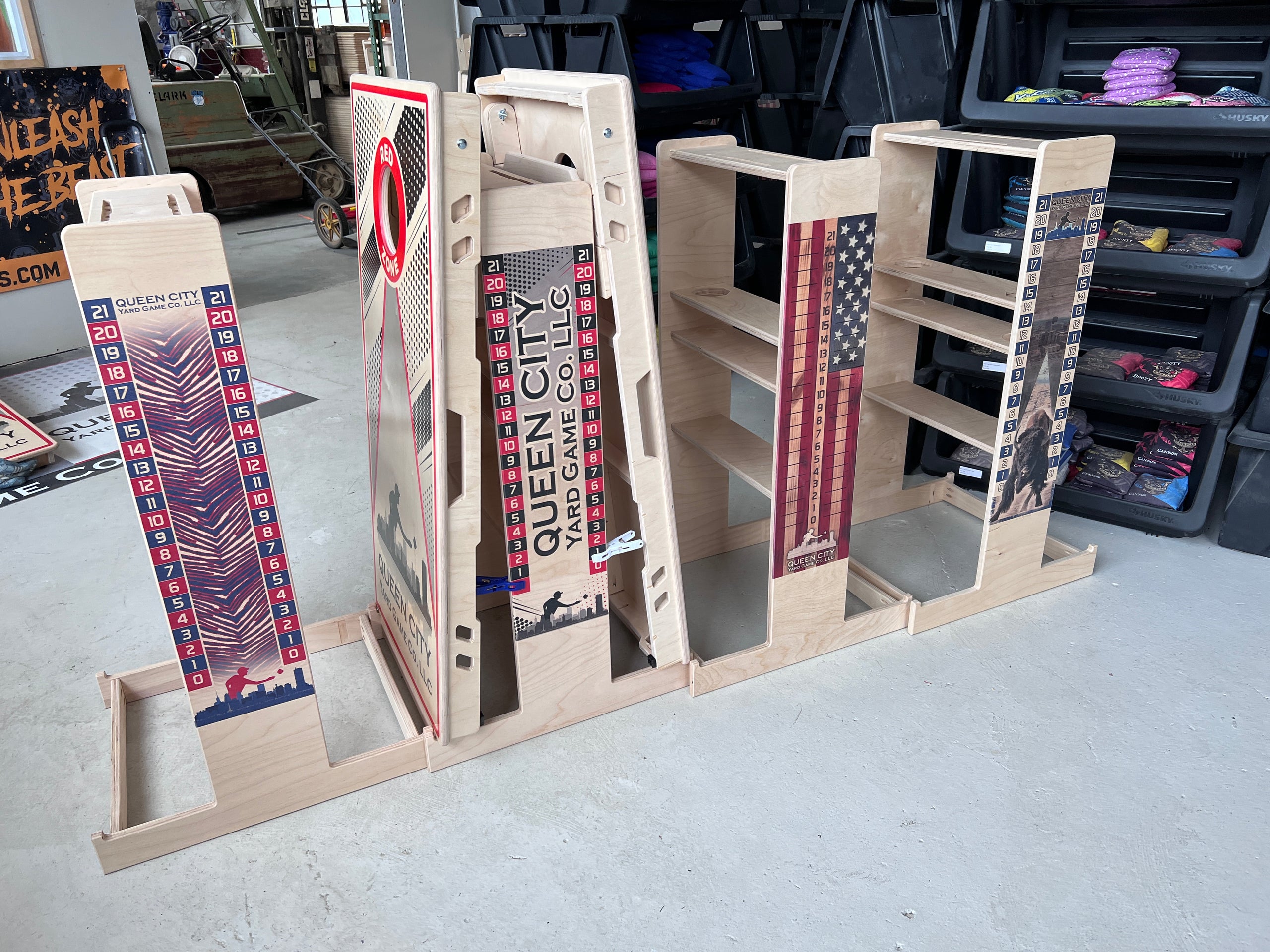 Pro Board Cornhole Stand/Scorekeeper | Queen City Yard Game Co. LLC