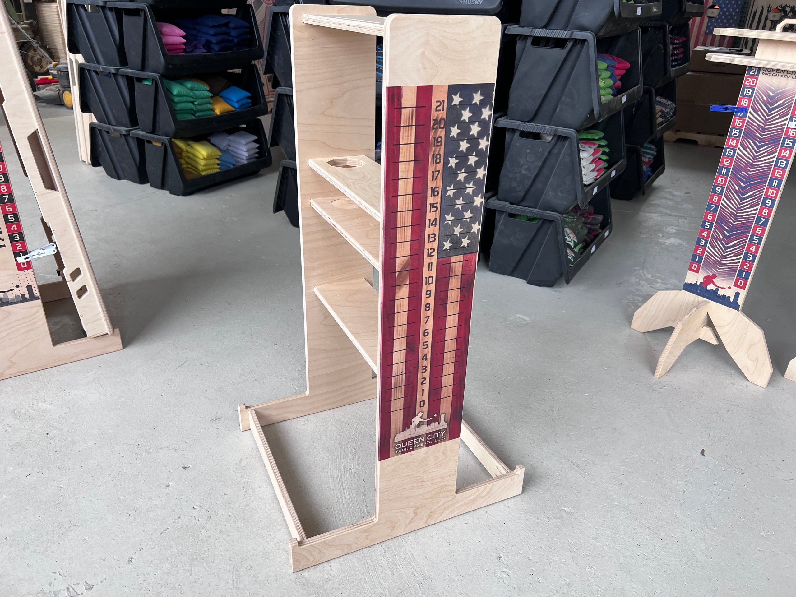 Pro Board Cornhole Stand/Scorekeeper | Queen City Yard Game Co. LLC