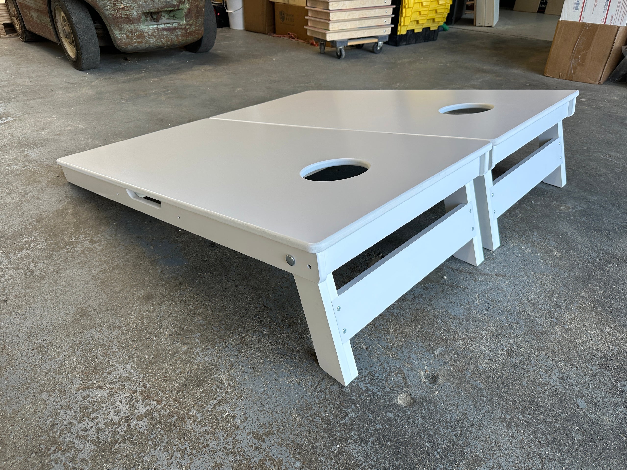 NEW: Premium DIY PVC All Weather Cornhole Board Set | Queen City Yard ...